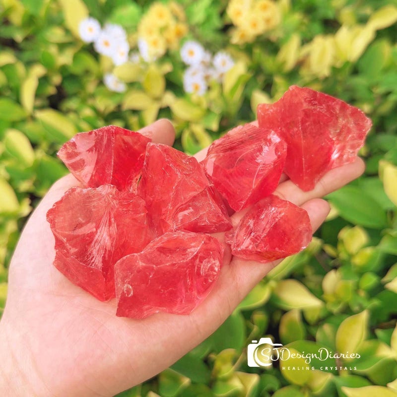 Red Quartz - Etsy