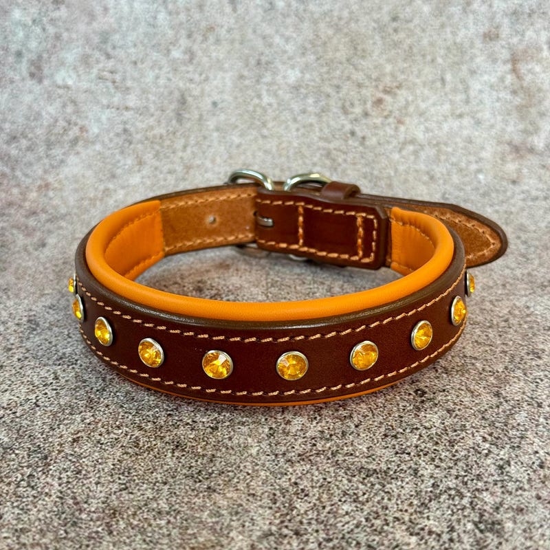 Crystal Red Dog Collar - Etsy UK