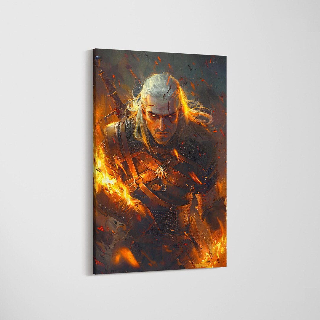 The Witcher 4 Poster, Geralt of Rivia Wall Decor, Canvas Print, Game ...