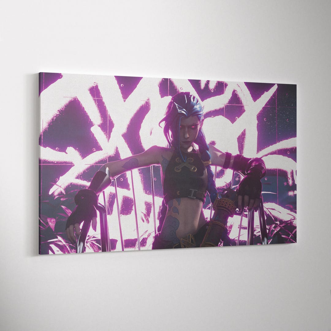 League of Legends Arcane Jinx Poster Print, Wall Decor, Wall Art, High ...