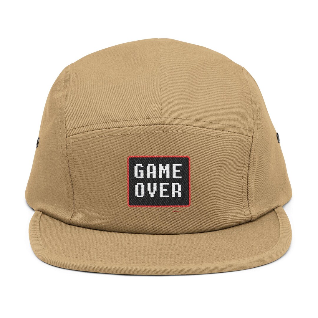 Retro Game Over 5 Panel Cap, Gaming Hat, Casual Cap for Gamers, Vintage ...