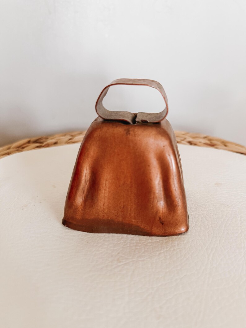 Vintage Small Copper Colored Cowbell Rustic Farmhouse English Cottage ...