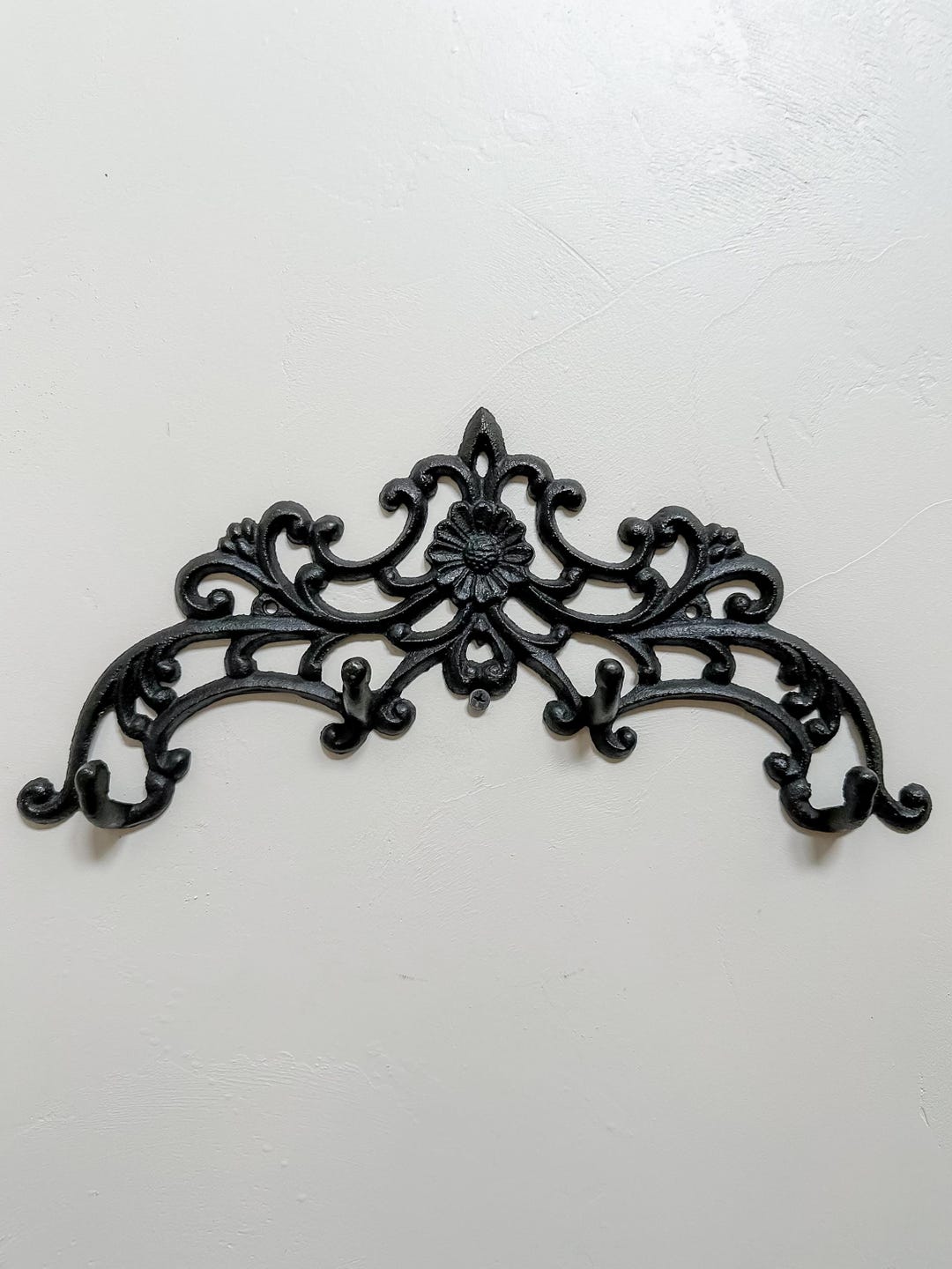 Vintage-inspired Wrought Iron Key Hanger Sunflower Detail 4 Hooks - Etsy