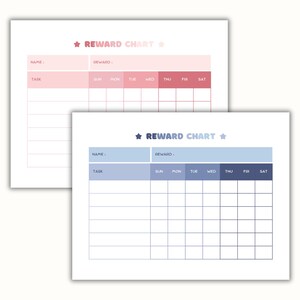 Toddler Reward Chart for Kids Printable Behavior Chart for Kids ...