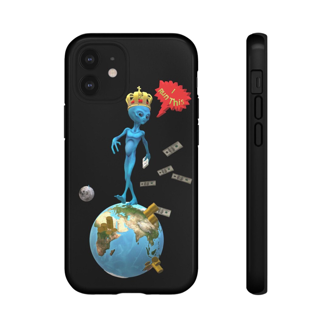 Alien Tough Phone Case: Quirky UFO Design, Wireless Charging - Etsy