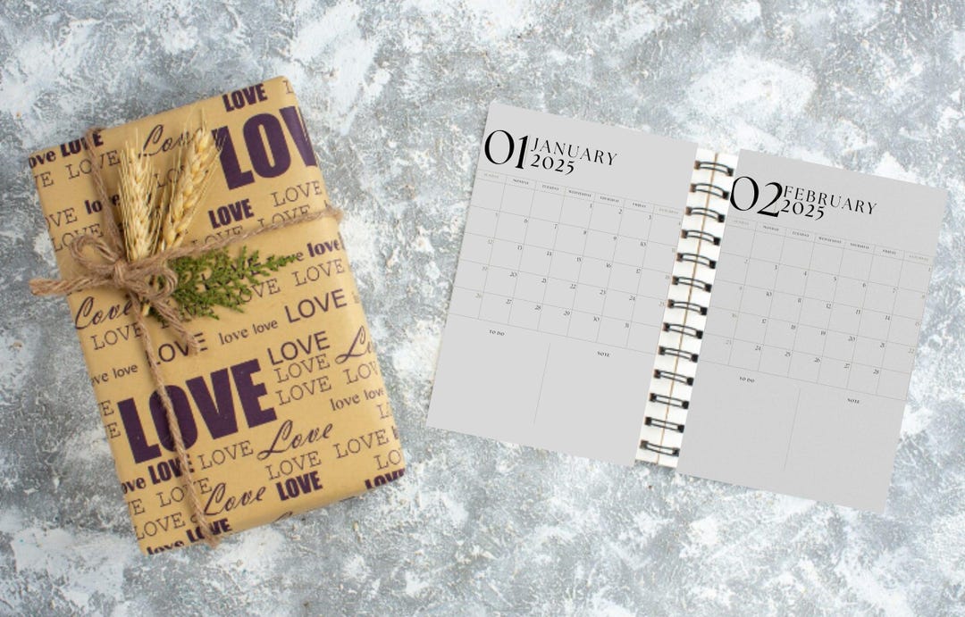 Digital Classic 2025 Year Planner, A4 Downloadable PDF for Detailed ...