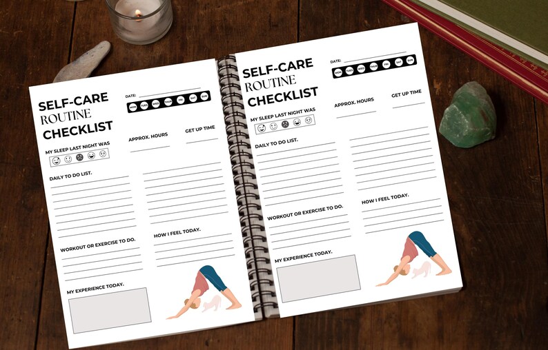 Editable Self-care Routine Checklist Planner, A4 Downloadable PDF for ...