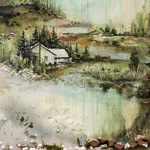 Bon Iver Bon Iver Album Art Print 2 By Gregory Euclide | Etsy