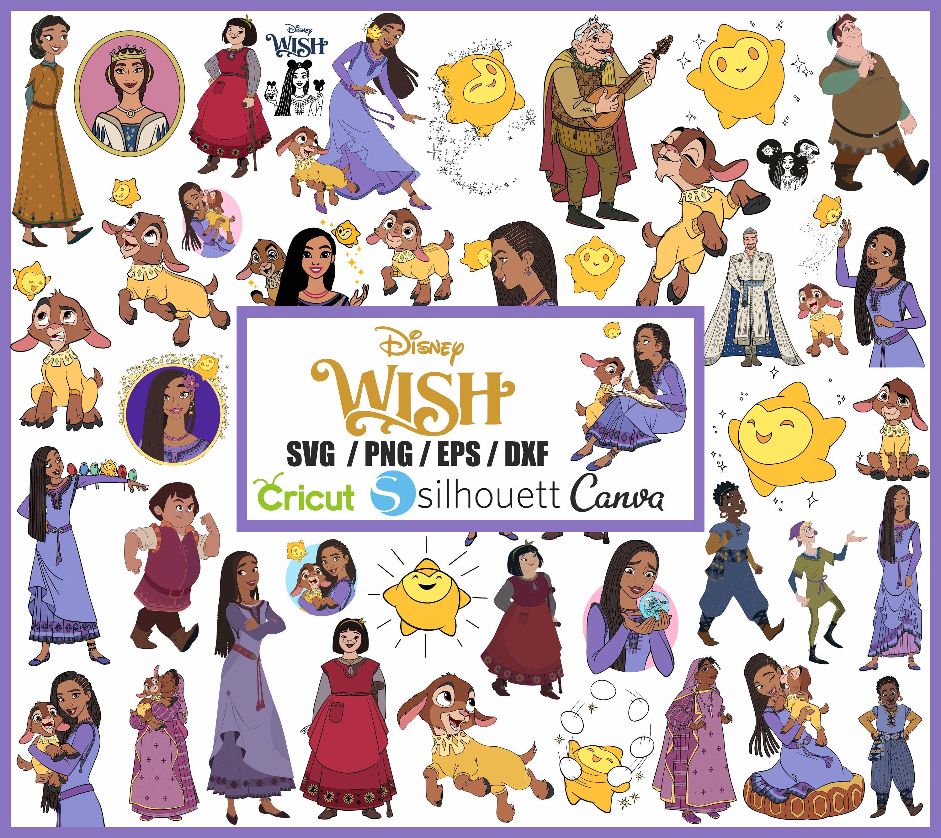 Wish Clipart Set, Wish Princess Asha Svg Cut Files for Cricut ...