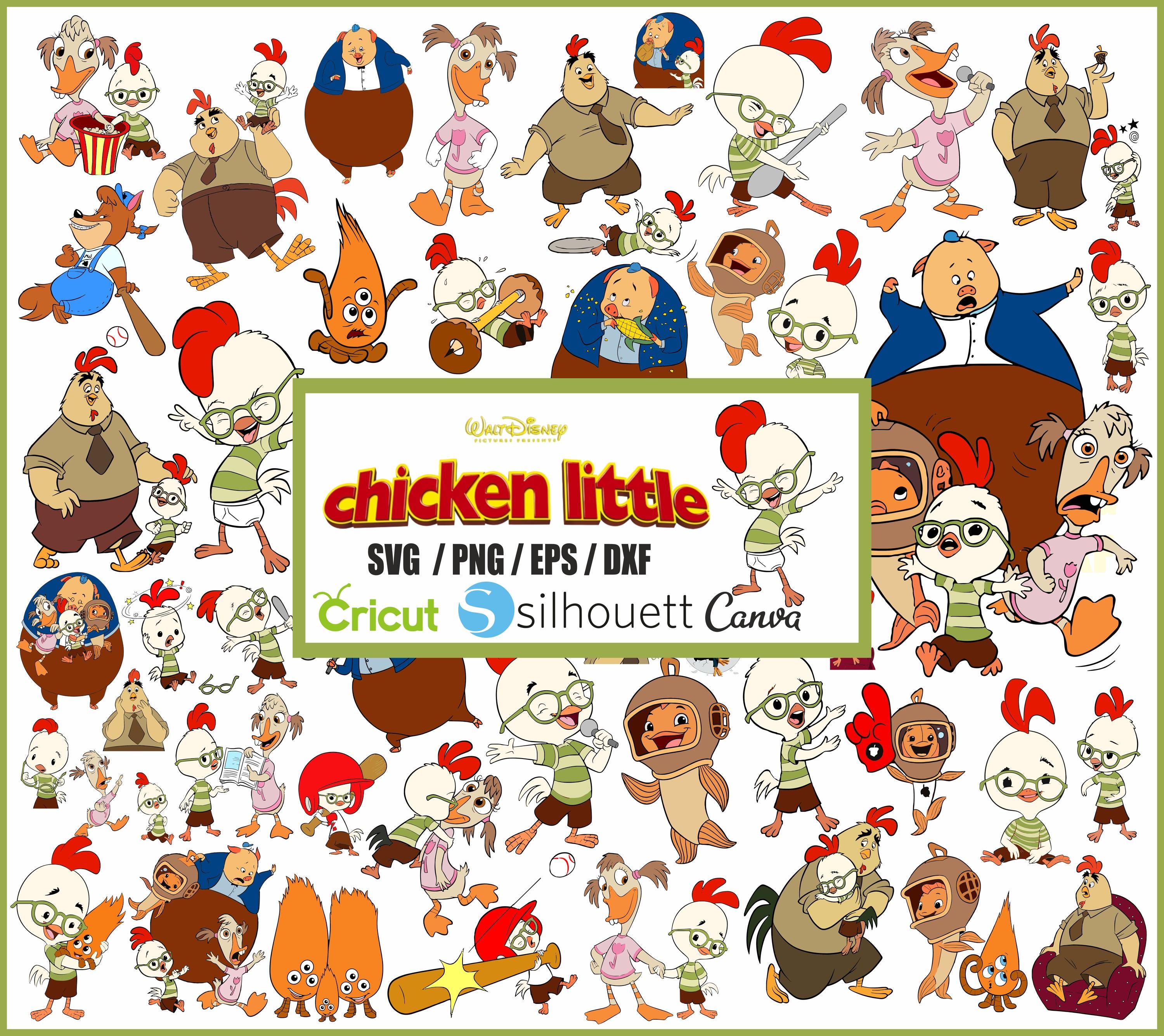 Chicken Little PNG Clipart Set: Abby Mallard, Foxy Loxy (digital ...