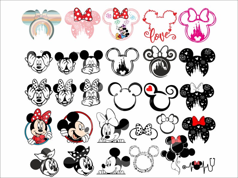 Mouse Vector SVG Bundle: Layered Digital Files (instant Download) - Etsy