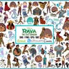 Raya and the Last Dragon Alphabet Letters Cliparts Bundle, Raya and the ...