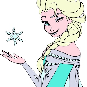 Elsa Svg, Elsa Frozen Svg, Princess Svg, Frozen Elsa Svg, Cute Elsa ...