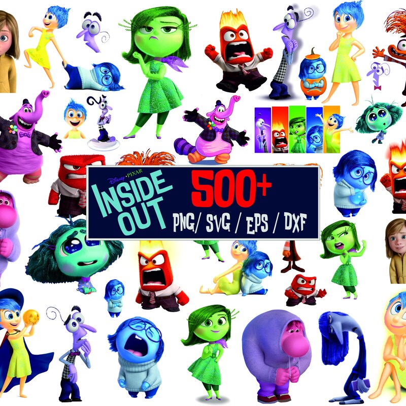 Inside Out Characters Clip Art - Etsy