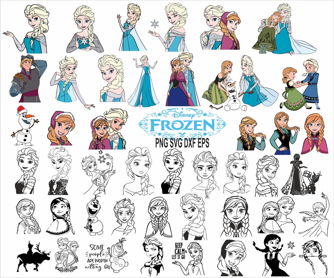 Elsa Svg, Elsa Frozen Svg, Princess Svg, Frozen Elsa Svg, Cute Elsa ...