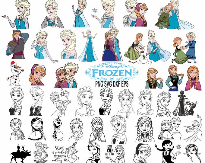 Elsa Frozen Svg, Princess Svg, Frozen Sisters Elsa Svg, Cute Elsa ...