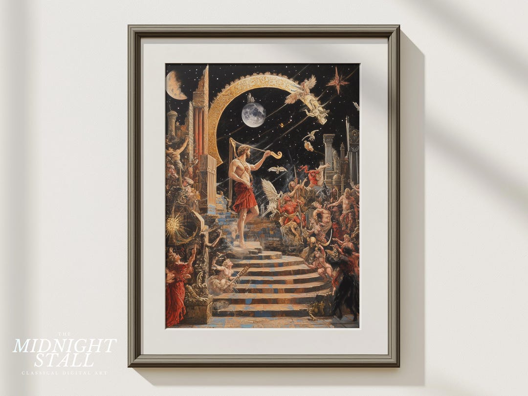 Orpheus With His Lyre | Classic Art Print | Antique Alternative | Greek ...