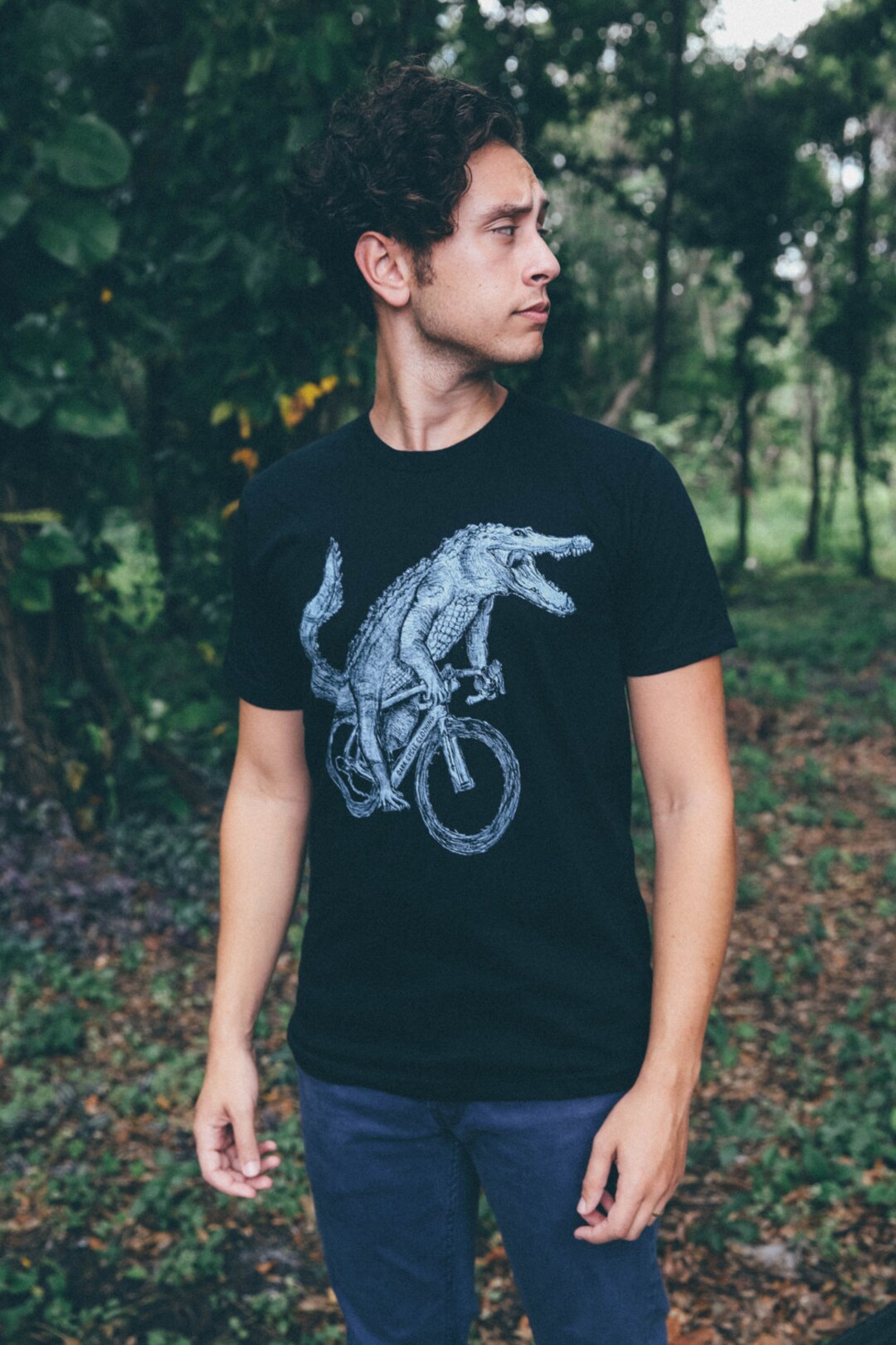 Alligator Shirt - Screen Printed Short-sleeve Unisex Men's Shirt for ...
