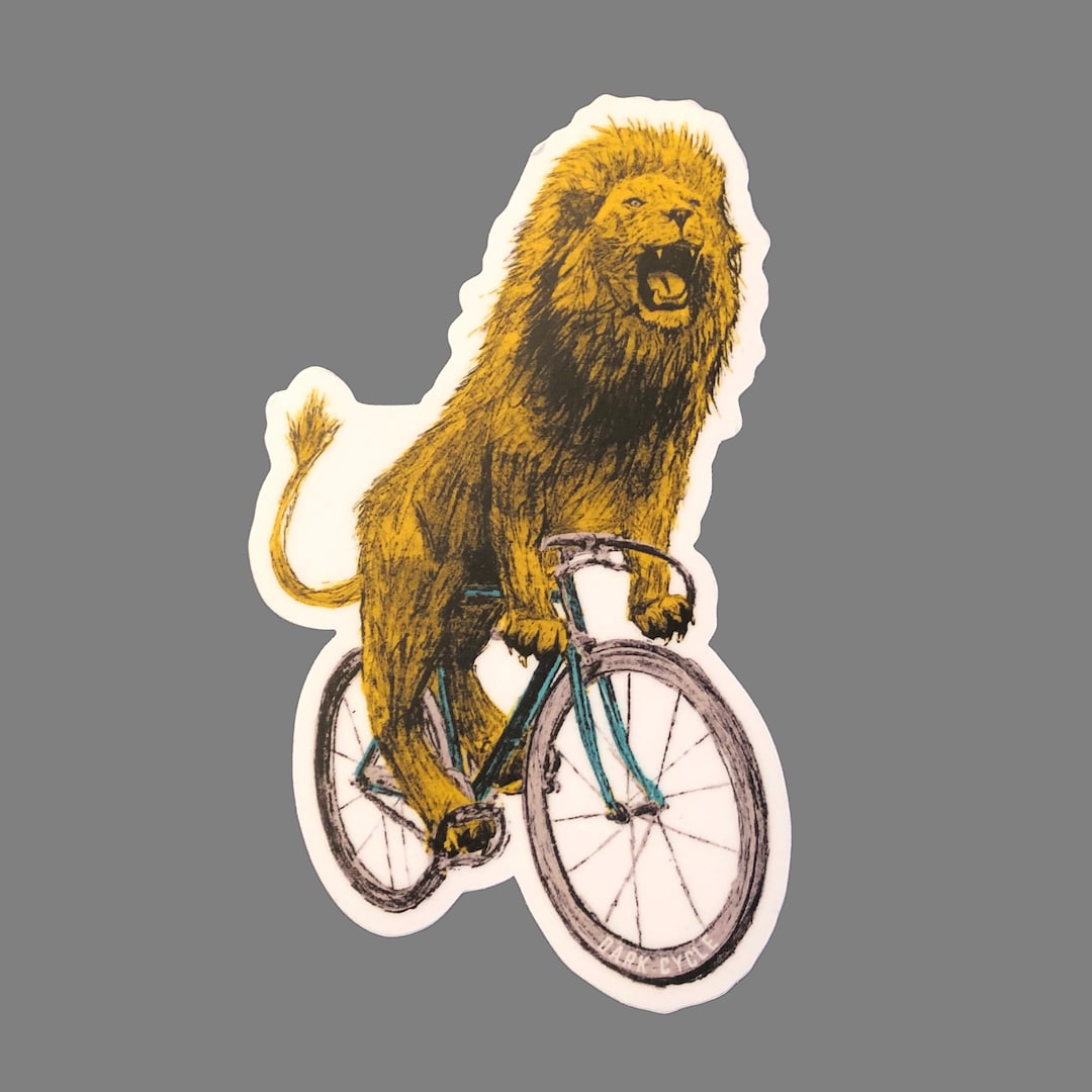 Lion Sticker - Lion Vinyl Sticker for Laptops, Cars, Water Bottles ...