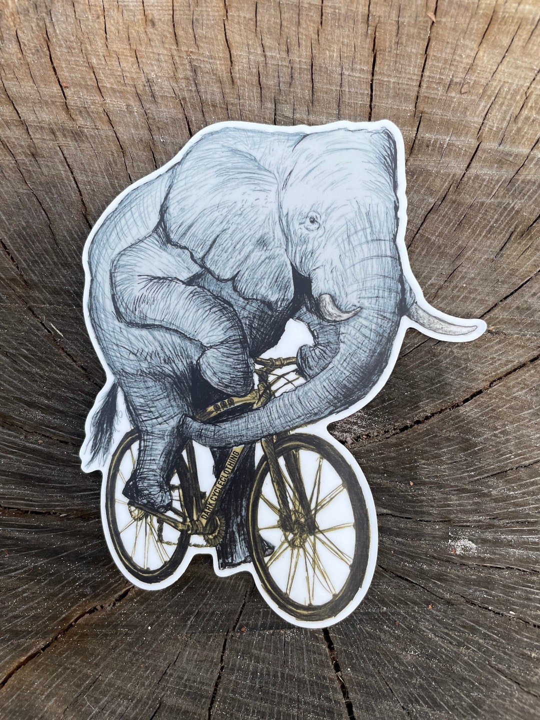 Elephant Sticker - Elephant Vinyl Sticker for Laptops, Cars, Water ...