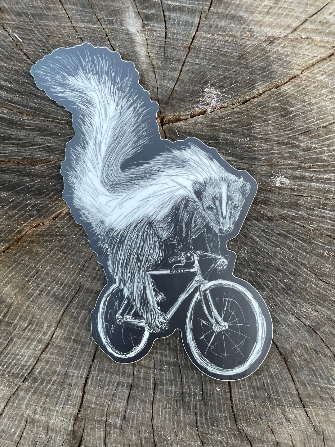 Skunk Sticker - Skunk Vinyl Sticker for Laptops, Cars, Water Bottles ...