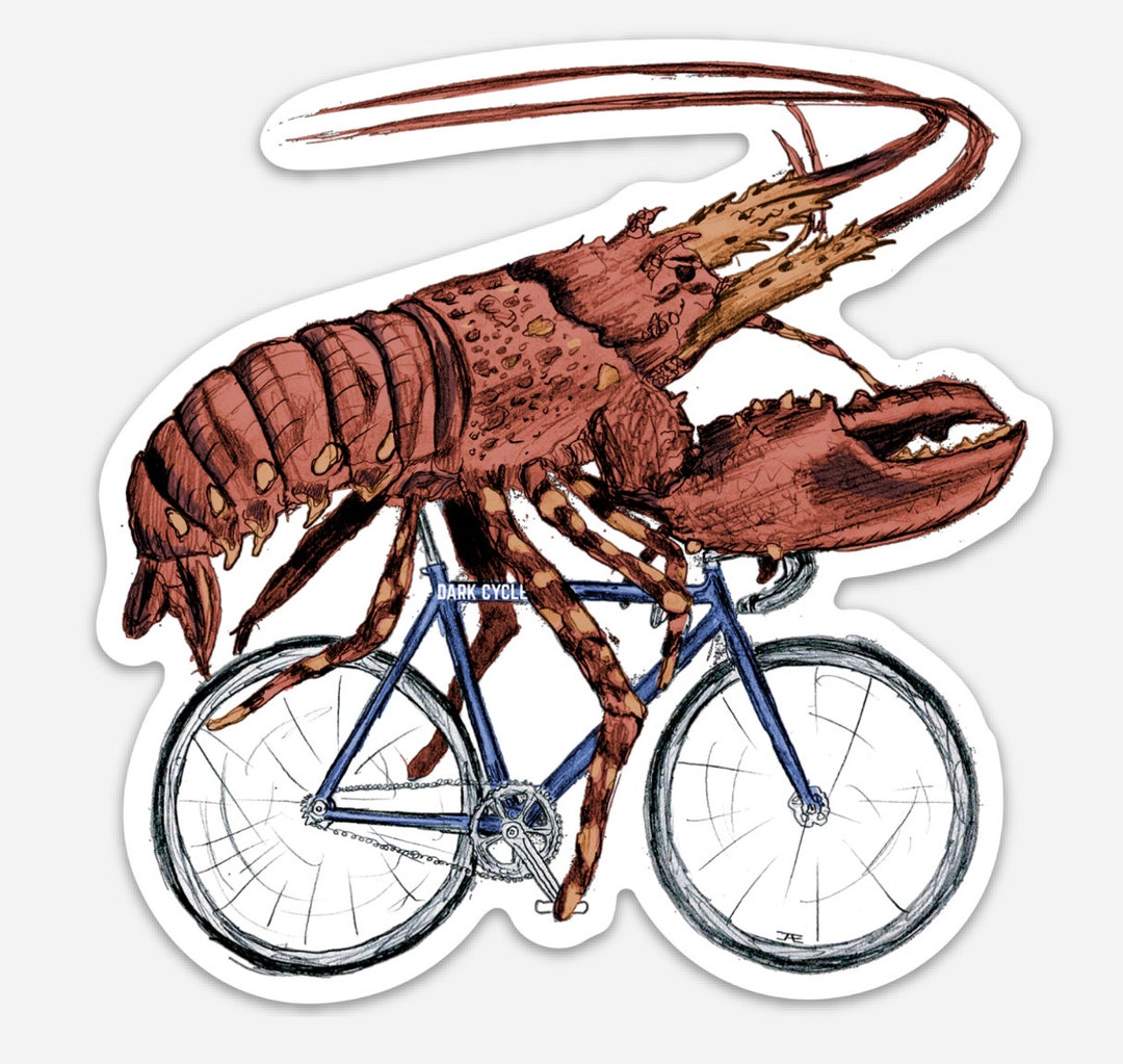Lobster Sticker - Lobster Vinyl Sticker for Laptops, Cars, Water ...