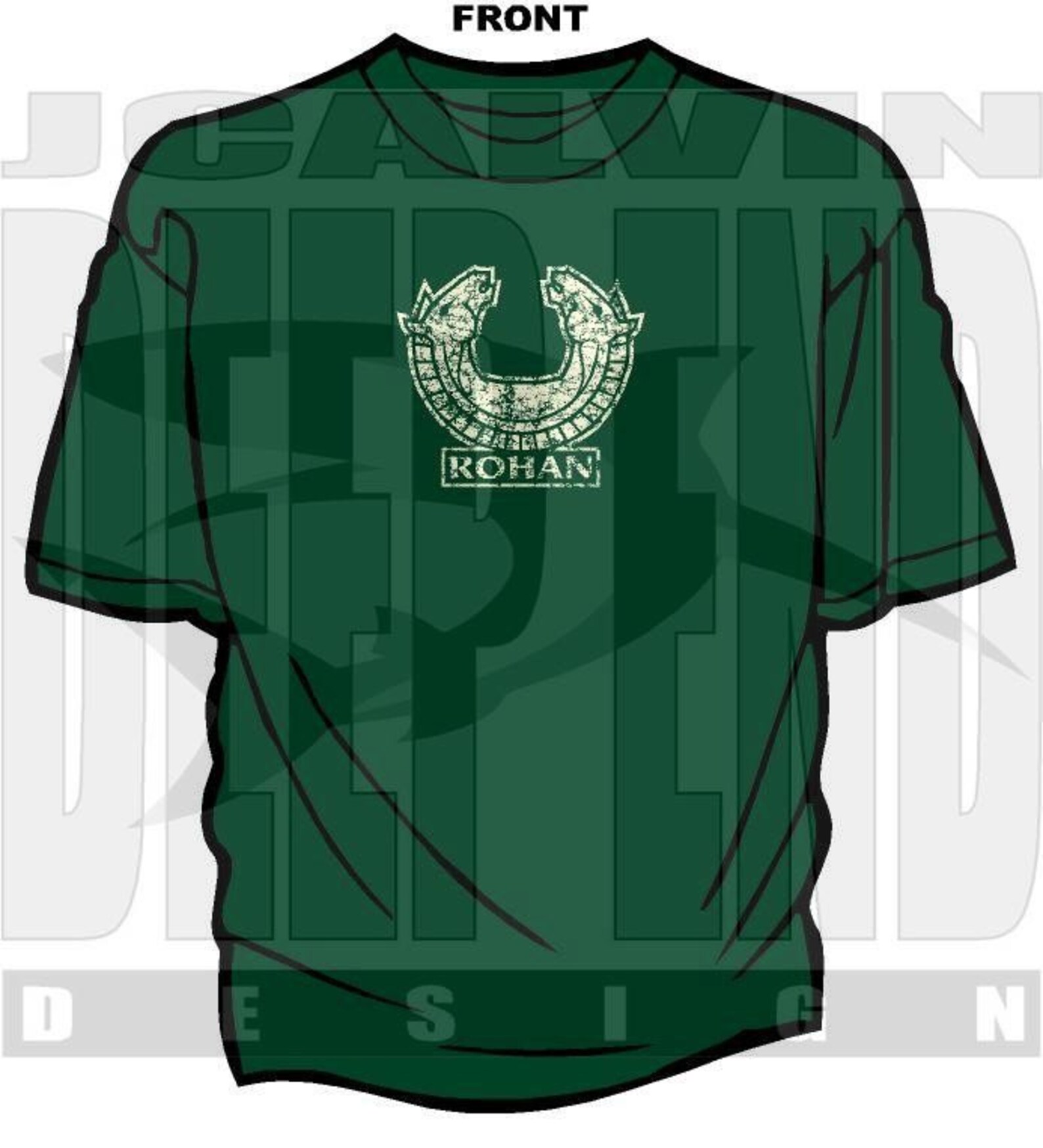 Rohan T-shirt the Lord of the Rings the Hobbit Screen Printed - Etsy