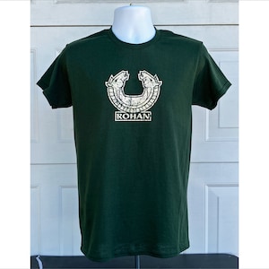 Rohan T-shirt the Lord of the Rings the Hobbit Screen Printed Forest ...