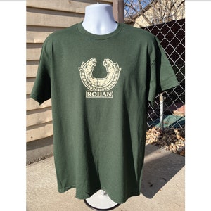 Rohan T-shirt the Lord of the Rings the Hobbit Screen Printed Forest ...