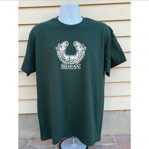 Rohan T-shirt the Lord of the Rings the Hobbit Screen Printed Forest ...