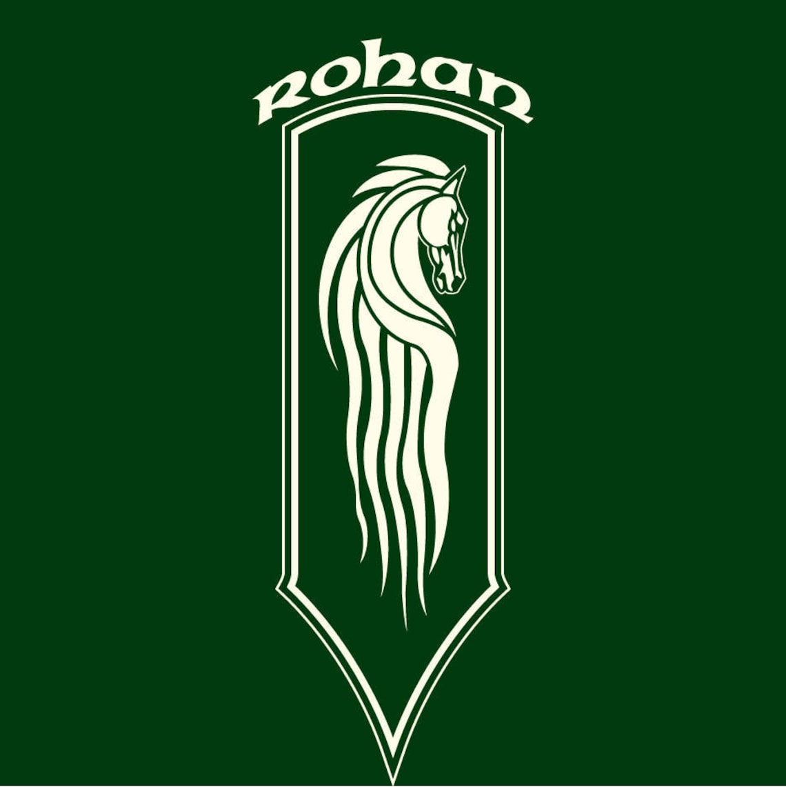 El señor de los anillos el hobbit ROHAN BANNER HORSE sudadera | Etsy