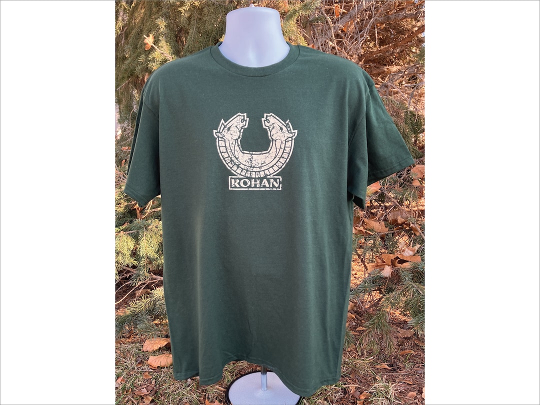 Rohan T-shirt the Lord of the Rings the Hobbit Screen Printed Forest ...