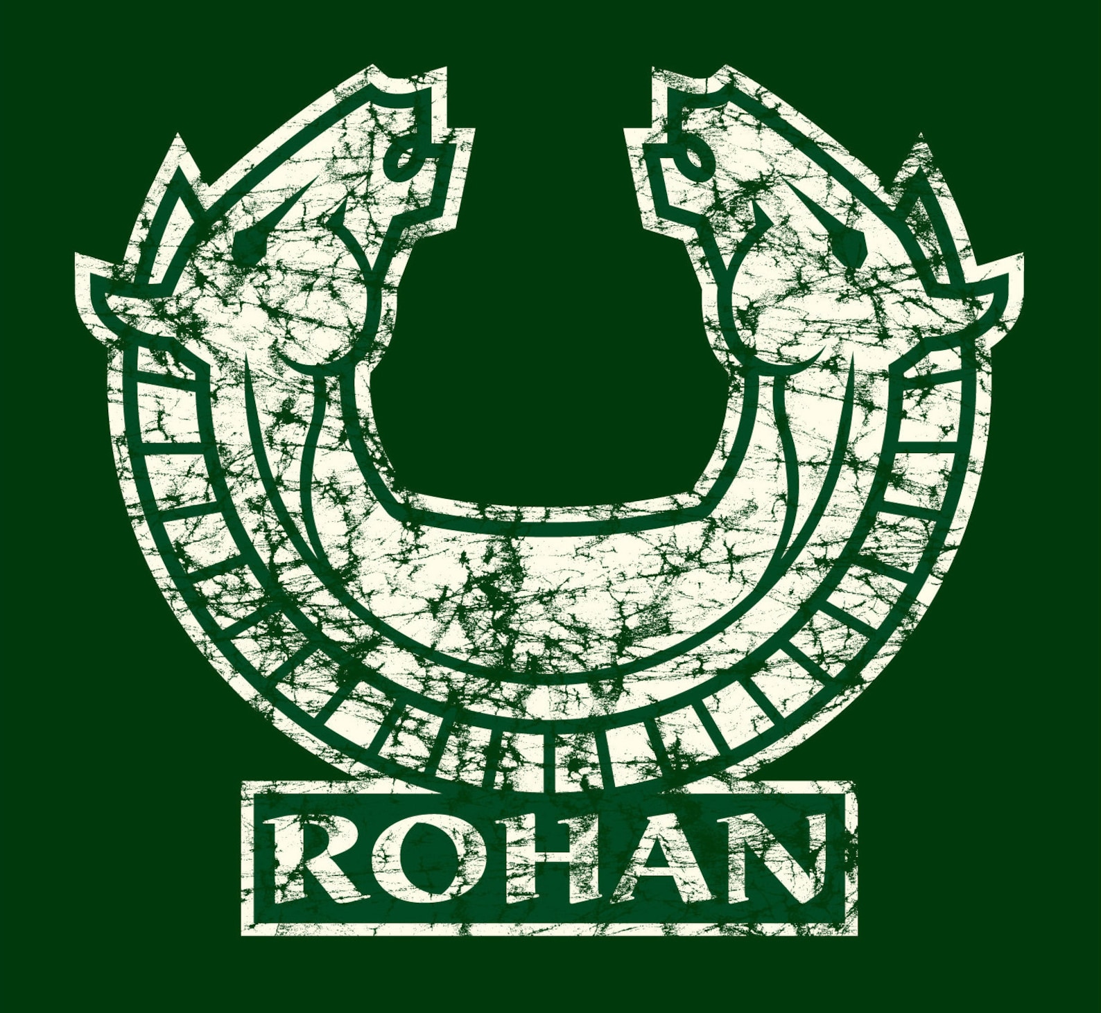 Rohan Double Horse Head Hooded Sweatshirt the Lord of the - Etsy