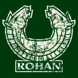 Rohan Double Horse Head Hooded Sweatshirt the Lord of the Rings the ...