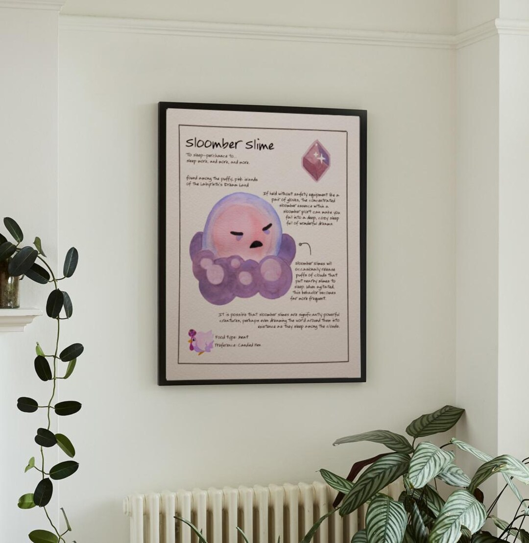 Watercolor Study: Sloomber Slime - Etsy