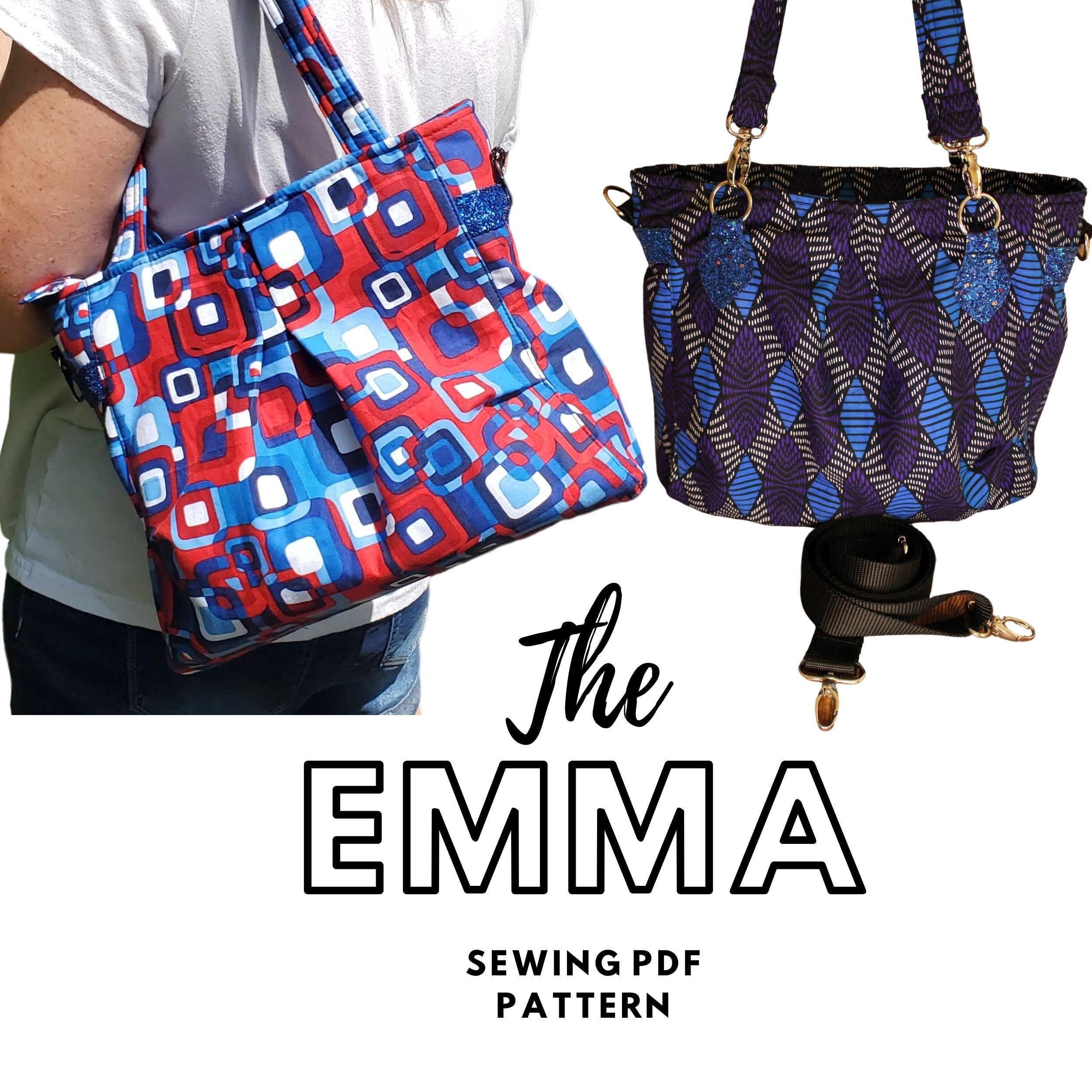 The Emma PDF Sewing Pattern Handbag Tutorial Purse - Etsy