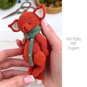 Fox Crochet Pattern, Crochet Fox With Scarf Pattern, PDF English ...