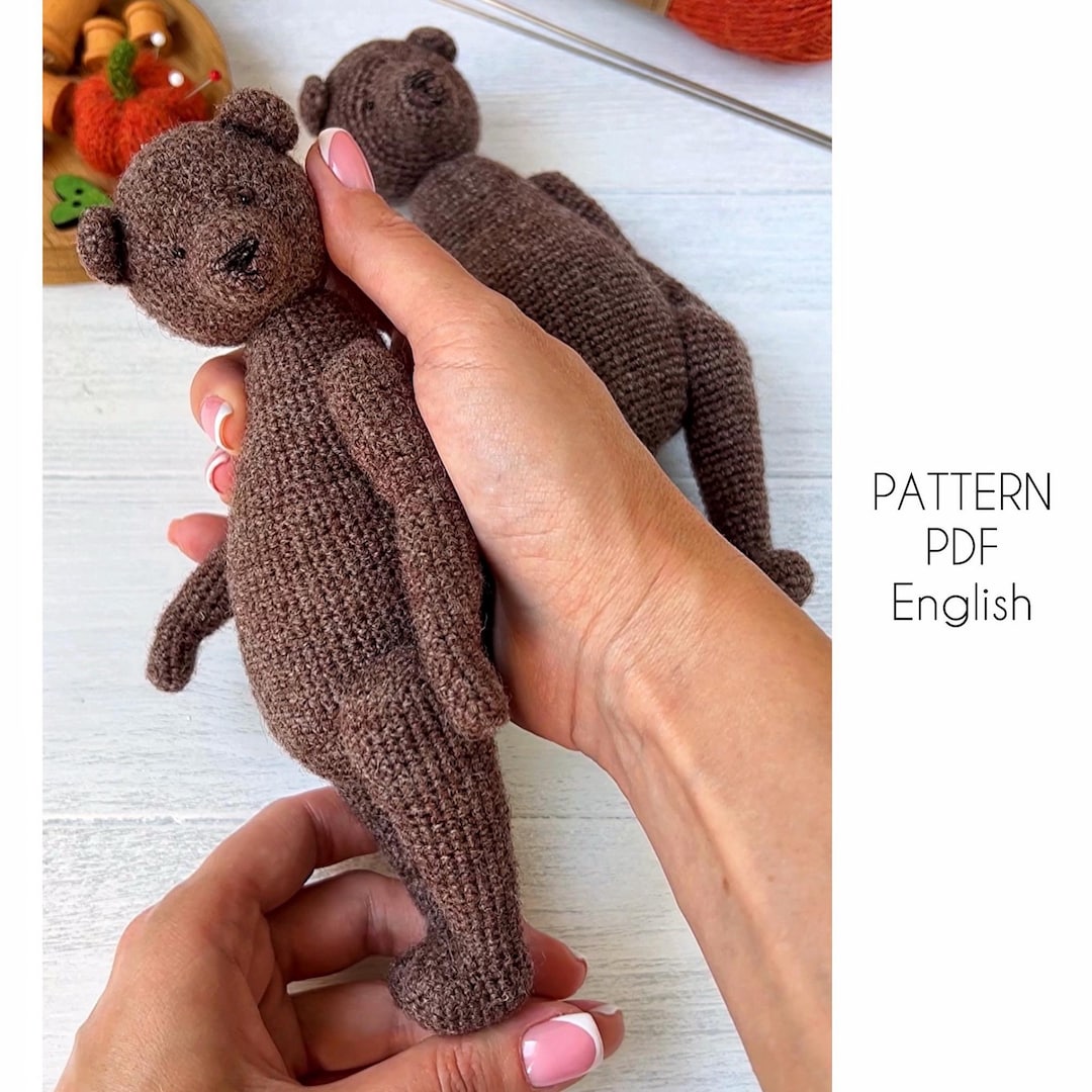 Teddy Bear Crochet Pattern, Crochet Bear Pattern, PDF English Pattern ...