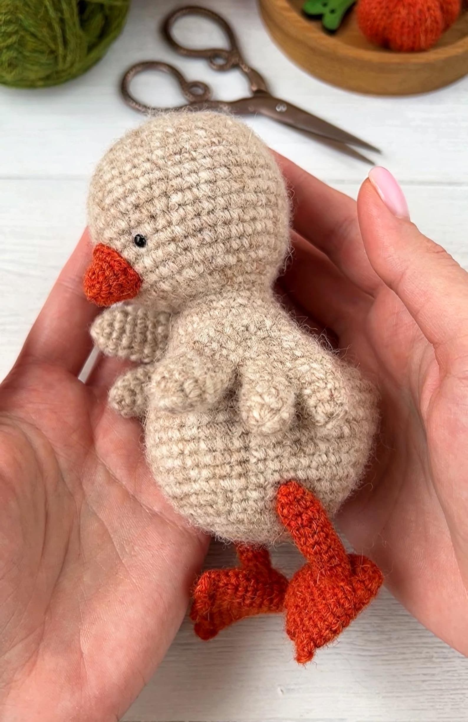 Duck With Bonnet Crochet Pattern, Crochet Bird Pattern, PDF English ...