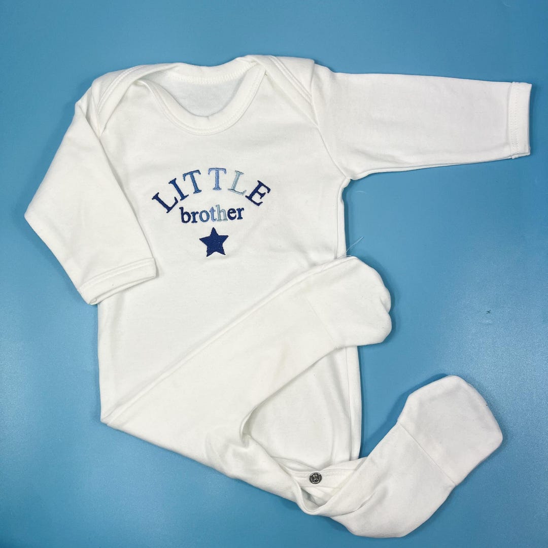 Little Brother Sleepsuit | Little Sister | Pregnancy Announcement ...