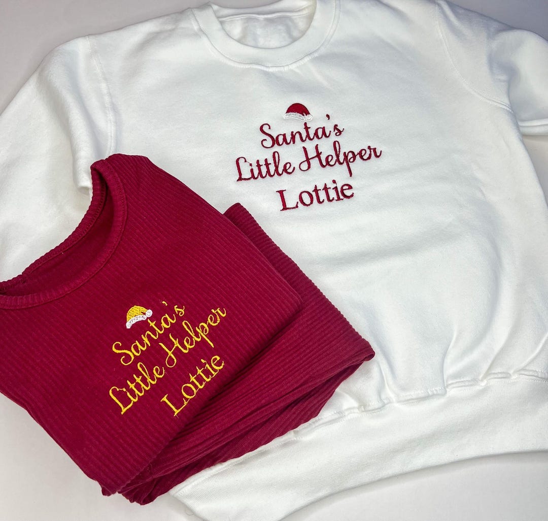 Santa’s Little Helper Set | Children’s | Christmas | Embroidery ...