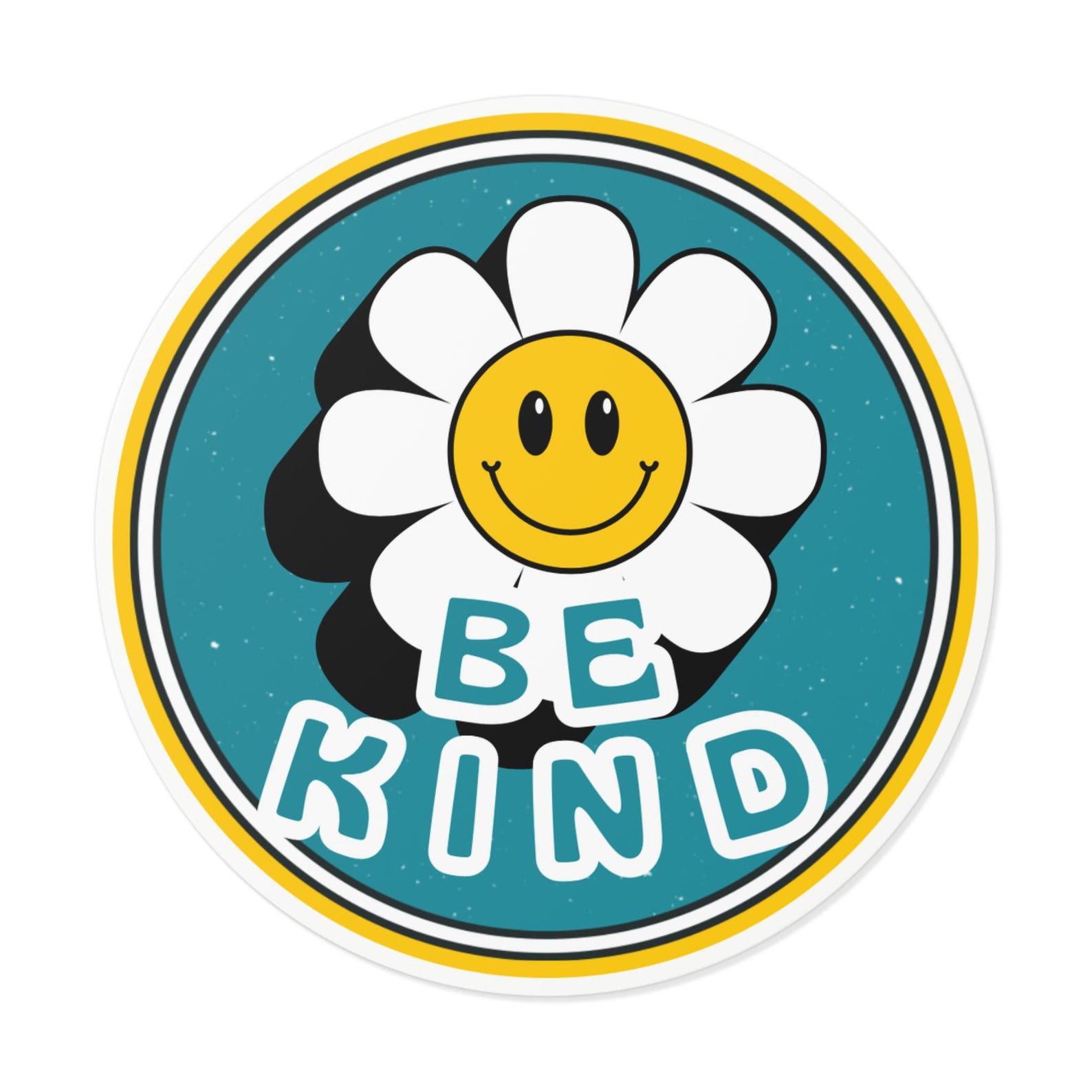 Be Kind Round Vinyl Sticker - Etsy