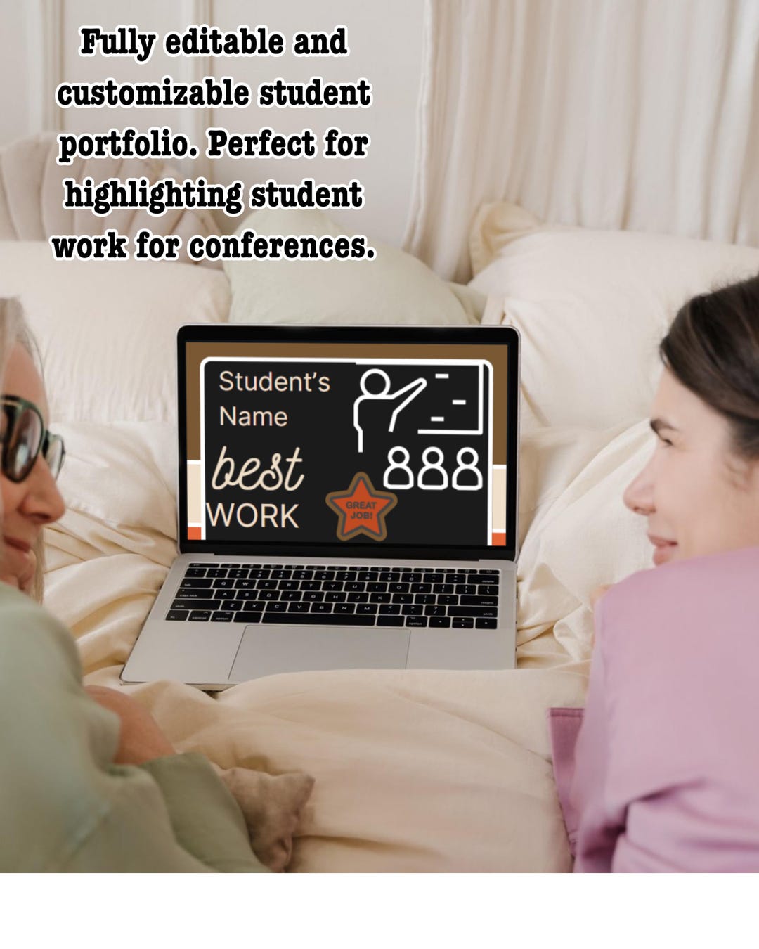 Editable Student Work Portfolio Template: Teacher Conference Tool ...