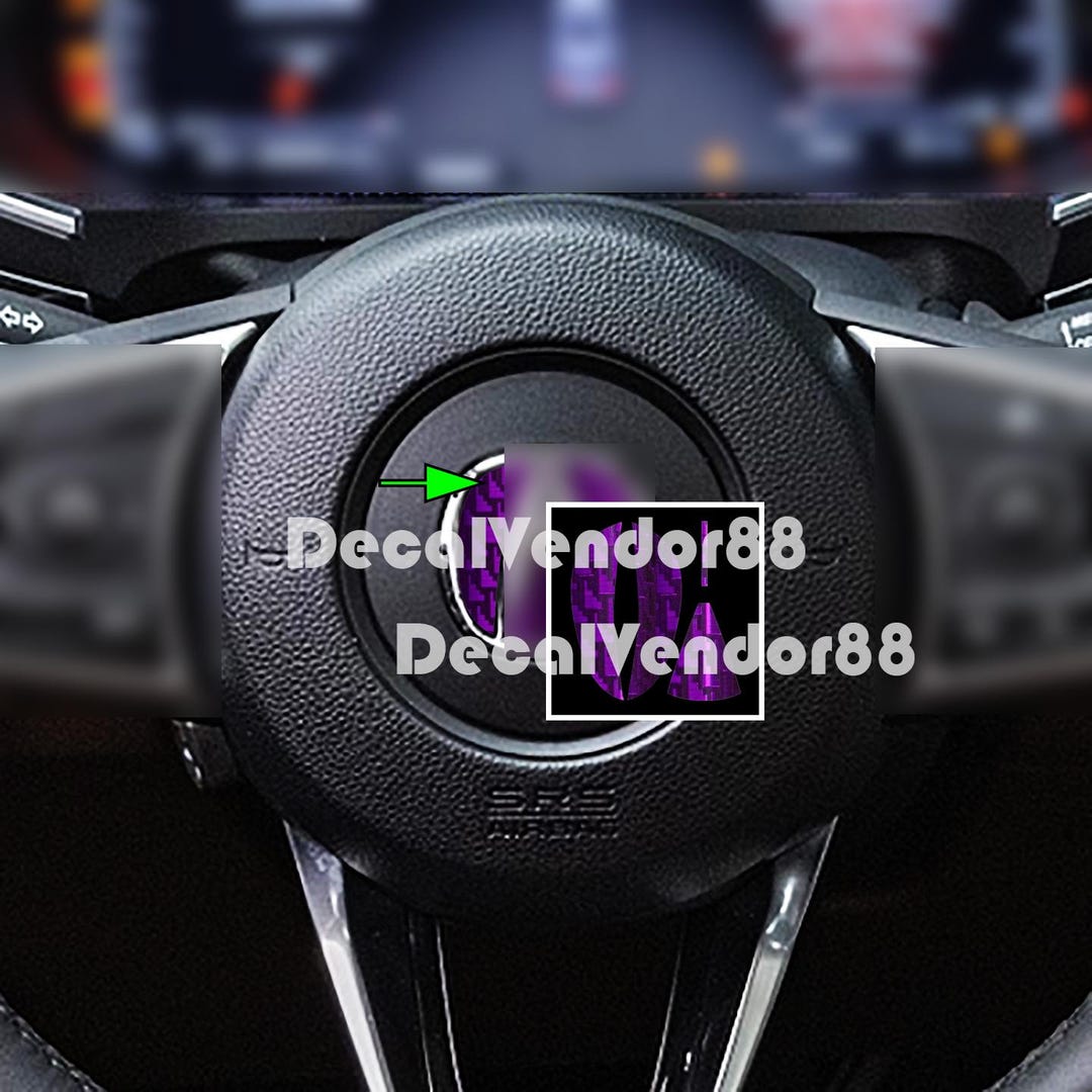 A Steering Wheel Carbon Fiber Squadron Vinyl Insert Set. 2013+ Models ...
