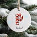 Custom Alphabet Christmas Ornament Personalized Name Christmas Tree ...