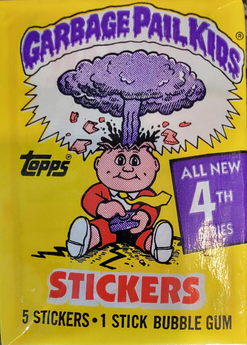 1986 4th Series Garbage Pail Kids Packs - Etsy