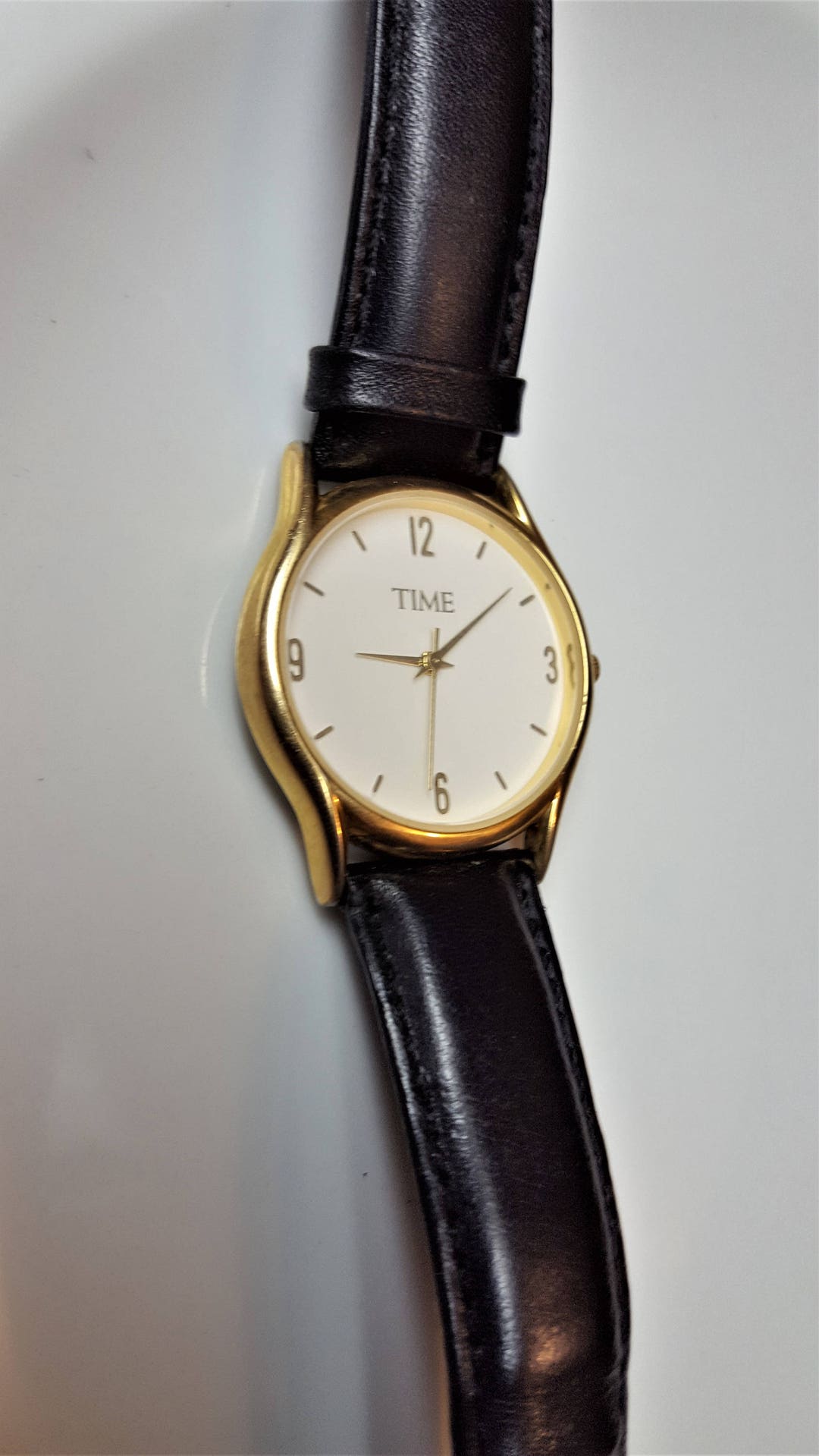 Time Wrist Watch for Men Genuine Classic Leather Band New York ...