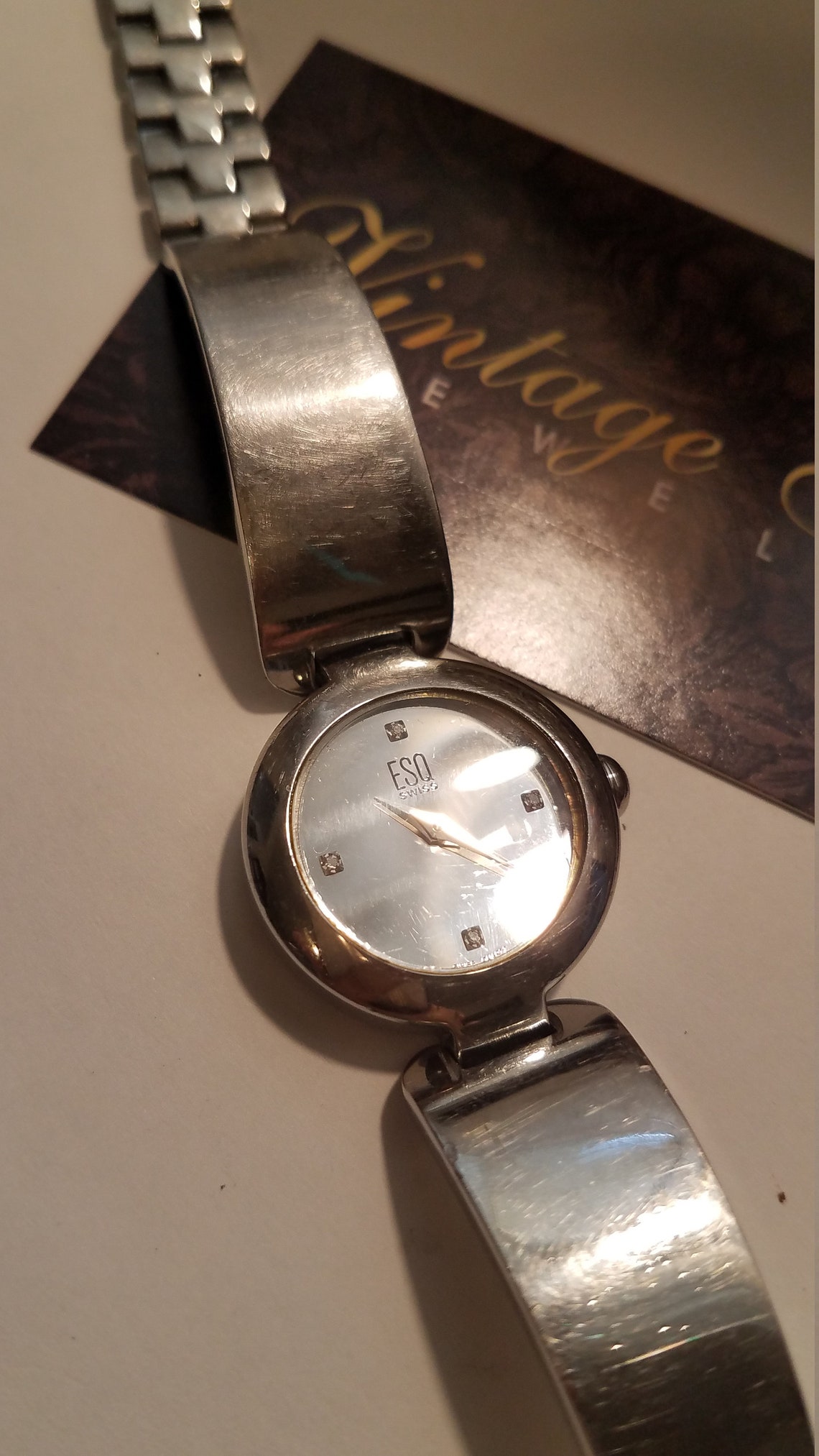 MOVADO Esq SWISS Ladies Watch Cuff Bracelet Will Fit Wrist - Etsy MOVADO Esq SWISS Ladies Watch Cuff Bracelet Will Fit Wrist - Etsy