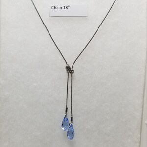 Lariat Art Decor Revival Blue NECKLACE Vintage 18 - Etsy