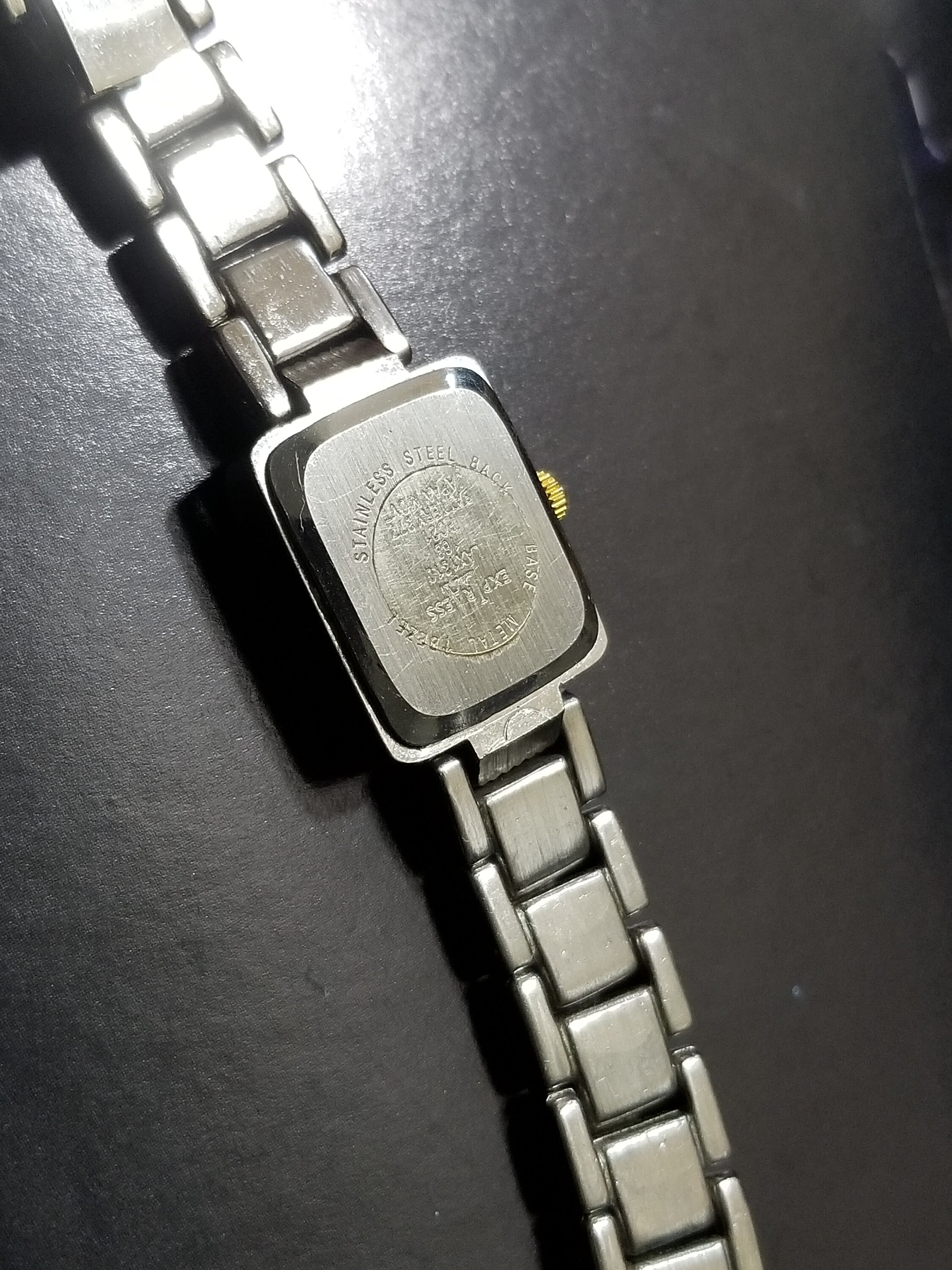 Two tone Women Wrist Vintage LA Express Quartz Watch Bracelet | Etsy